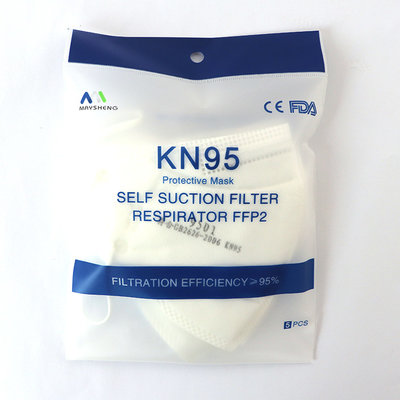 Antiviral N95 Dust Mask With Earloop , Moulded N95 Particulate Respirator Mask