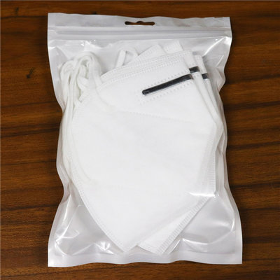 White Foldable N95 Face Mask Skin Friendly Customization Acceptable