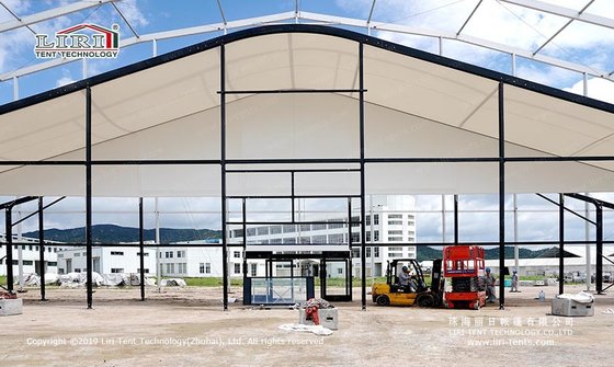 35m width black arcum tent with alumnium frame and PVC fabric