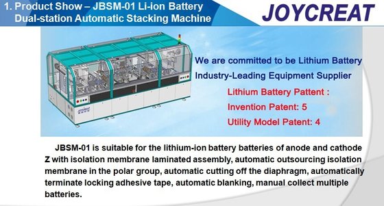 Automatic High Speed Lithium Battery Zig zag Stacking Machine for Pouch Cell Stable performance