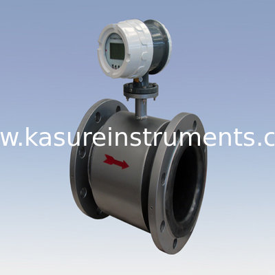 integrate type sewage flow meter with rubber lining flanged connection