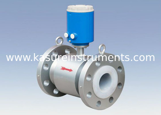 integrate type electromagnetic flow meter with PTFE lining flanged connection