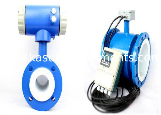 remote type electromagnetic flow meter with PTFE lining flanged connection