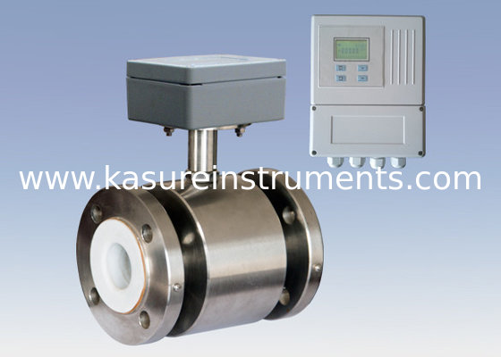 remote type sewage flow meter with PTFE lining flanged connection