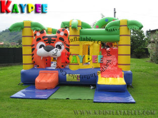 China Fun Tiger Combo ,inflatable bouncer with slide KCB005 supplier