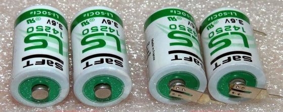 SAFT LS14250 3.6V PLC battery，SAFT LS14250 3.6V PLC lithium battery ER14250 1/2AA supplier
