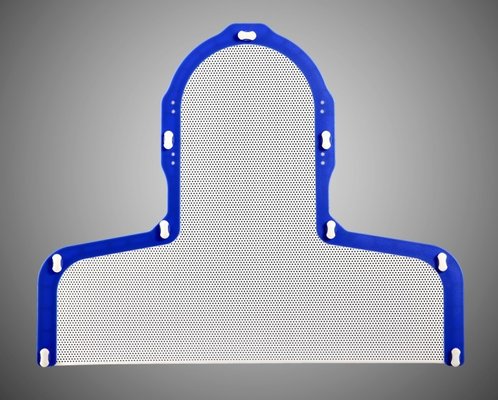 2.4mm S-Shaped HeadNeck-Shoulders Mask / Type-S Head-Neck-Shoulders Mask / Radiotherapy Thermoplastic Mask