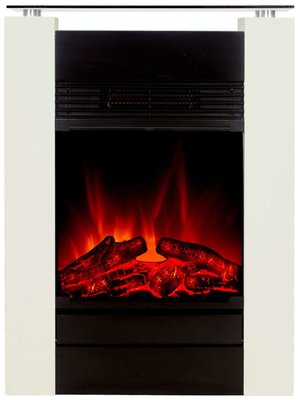 insert electric fireplace MDF mantel and tempered glass table modern stove KNSING supplier