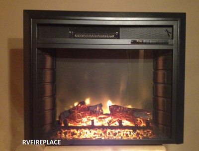 23&quot; curved insert electric fireplace heate LED flame F2325 RV fireplace supplier