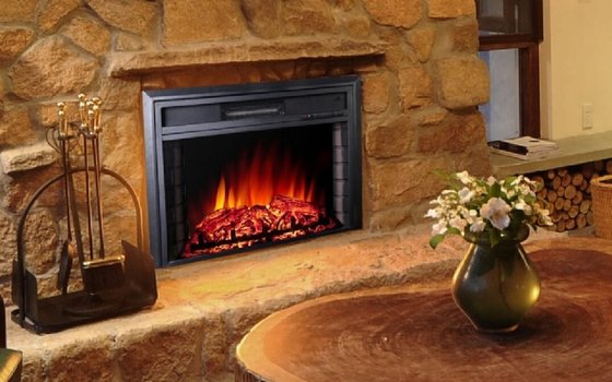 23&quot; flat  LED flame insert electric fireplace heater F2325A RV fireplace supplier
