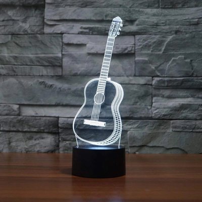 China Supplier  3D Illusion  Multicolor  LED Bedside Night Light Lamp with touchable Swith