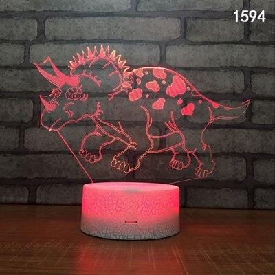 Cartoon 3D LED 7 Colors Change Night light distributor  in China