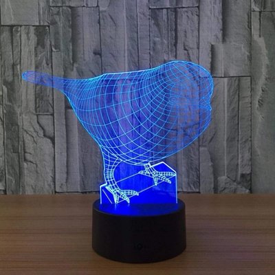 7 color flashing fashionable Decoration Usage and CE Certificate Standard LED 3d illusion lamp