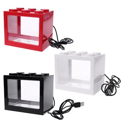 Building Blocks Ecological Tank Fish Spider Ant Small Mini Reptile Pet Box