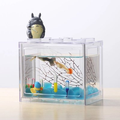 Hot sell new style home decorations small fish tank float glass fish tank aquarium