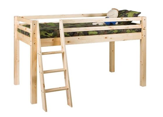 modern bunk bed pine wood