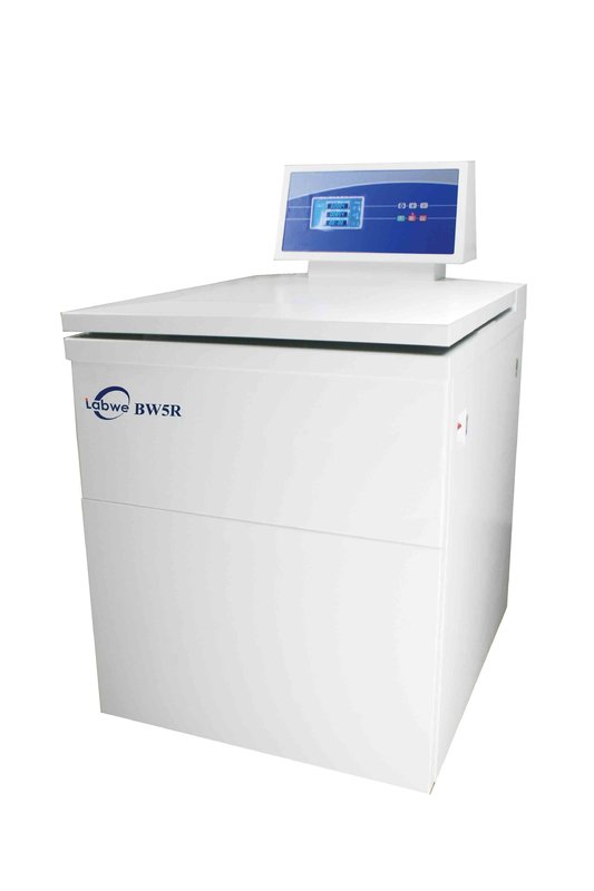 BW5R Floor standing large capacity refrigerated Centrifuge Low Noise Gas Hinge For Lid Drop Protection