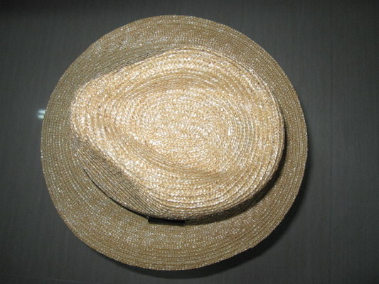 Mens Straw Fedora Snap Brim Hat