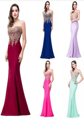Gorgeous Red Prom Evening Gowns For Ladies Customzied Size And Color