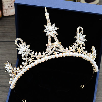 Rhinestone Crystal Beauty Pageant Crowns For Fitted Princess Multi Size
