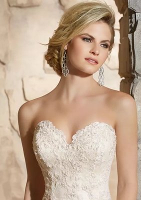 Organza Fit And Flare Bridesmaid Dress , Pleating Sweetheart Fit And Flare Dress