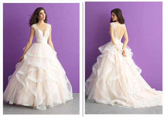 Strapless Sweetheart Neckline Ball Gown Wedding Dresses With Bling Floor Length
