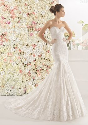 Lace Wedding Dress Bridal Dresses Mermaid Beaded Elegant Wedding Gowns with Sleevesless
