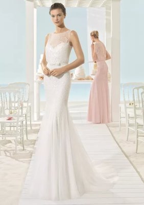 Sequins Plus Size Mermaid Tail Wedding Dress For Slim Bridal And Bridesmaid