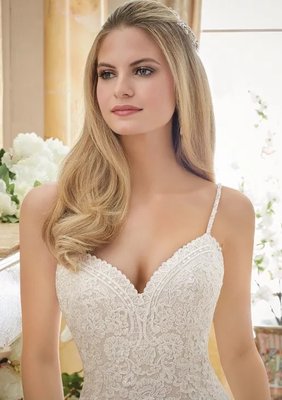 Crystal Backless Mermaid Tail Wedding Dress With Long Train Color Optional