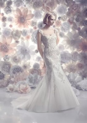 Beaded V Neck Mermaid Tail Wedding Dress For Beautiful Girls And Woman