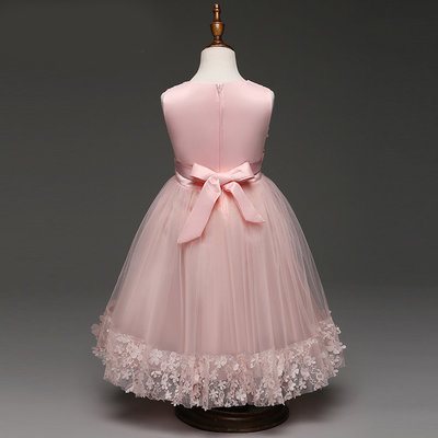 Fashionable Pink Flower Girl Dresses , Simple Satin Flower Girl Dresses