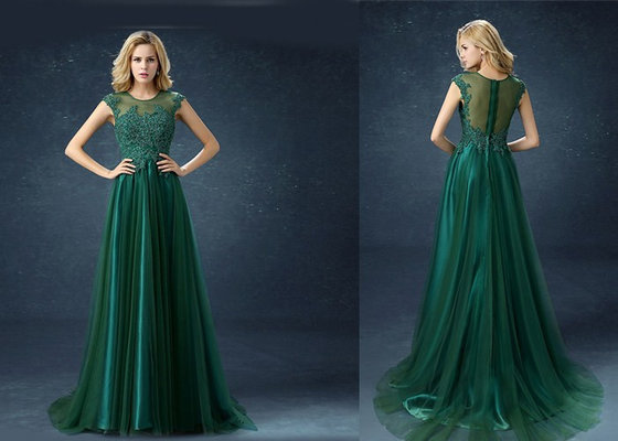 Fashion Taffeta Green Homecoming Dress Off Shoulder Cap Sleeve Backless
