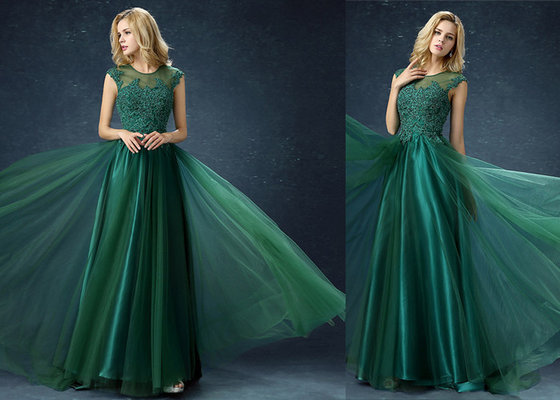 Fashion Taffeta Green Homecoming Dress Off Shoulder Cap Sleeve Backless