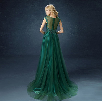 Fashion Taffeta Green Homecoming Dress Off Shoulder Cap Sleeve Backless
