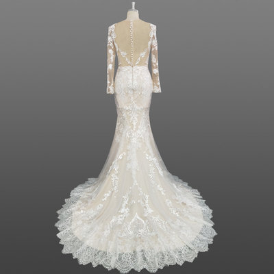 Gorgeous Long Sleeve Ladies Wedding Dresses For Fitted Bridal And Women