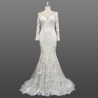 Gorgeous Long Sleeve Ladies Wedding Dresses For Fitted Bridal And Women