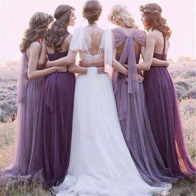 Bright Light Purple Bridesmaid Dresses