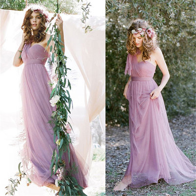 Bright Light Purple Bridesmaid Dresses