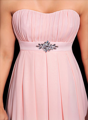 Elengantly Bead Long Chiffon Bridesmaid Dresses With Enhanced Style Version