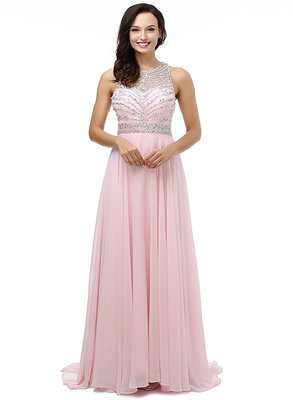 Fashionable Pastel Pink Bridesmaid Dresses , Luxury Long Bridesmaid Dresses