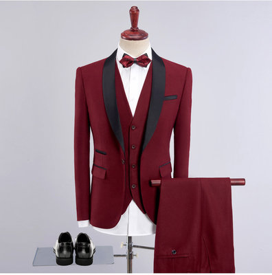 Casual Three Piece Gents Wedding Suits For Bridegroom Or Groom Business