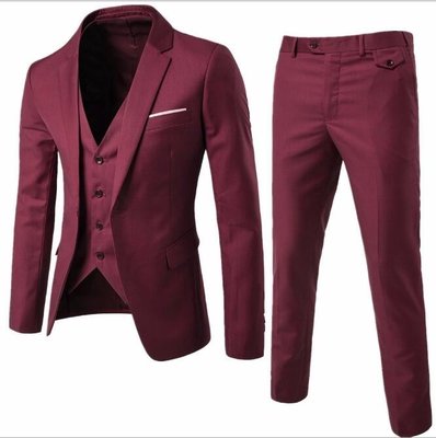 Customization Colors Gents Wedding Suits With Two Button Three Piece