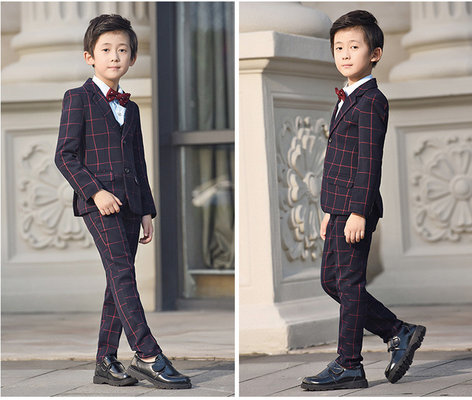 British Style Spring Ring Bearer Suits Contain 5 Piece Set 100% Polyester