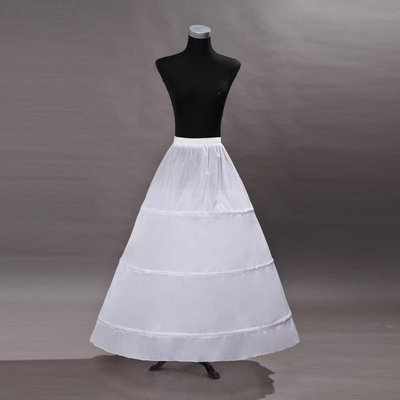 Polyester Bridal Gown Accessories / Bridal Separates Skirt Customized Size