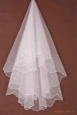Durable Hand Made Simple Wedding Veil For Prom Evening Meal Customized Size