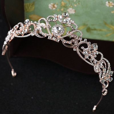 Top grade unique design round bridal pageant crowns and tiaras