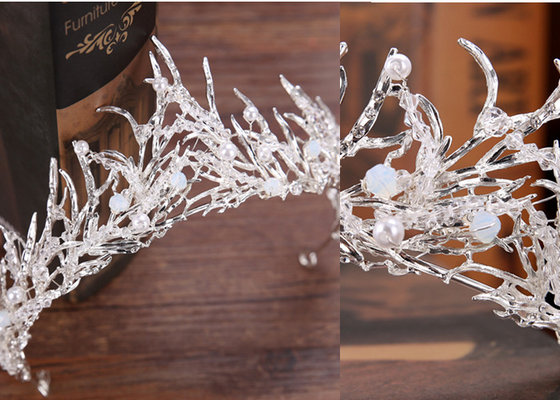 Handmade Custom Made Crowns And Tiaras / Wedding Pink Rhinestone Tiara