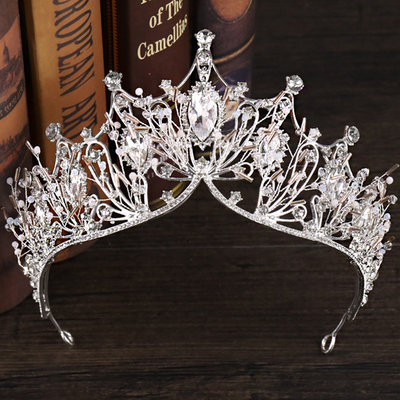 Hair Flower Crown Bridal Gown Accessories With Many Stars On The Surface