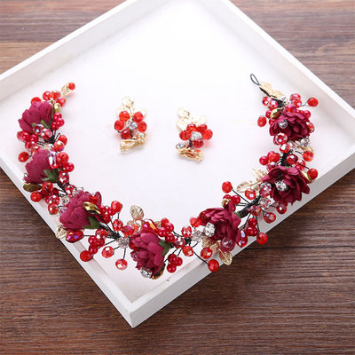 Artificial Flower Garland Bridal Gown Accessories Head Wreath Decorative