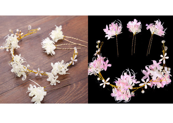 Bride Bohemian Flower Headband Wedding Floral Garland Hair Band Headwear Hair Accessories for Women